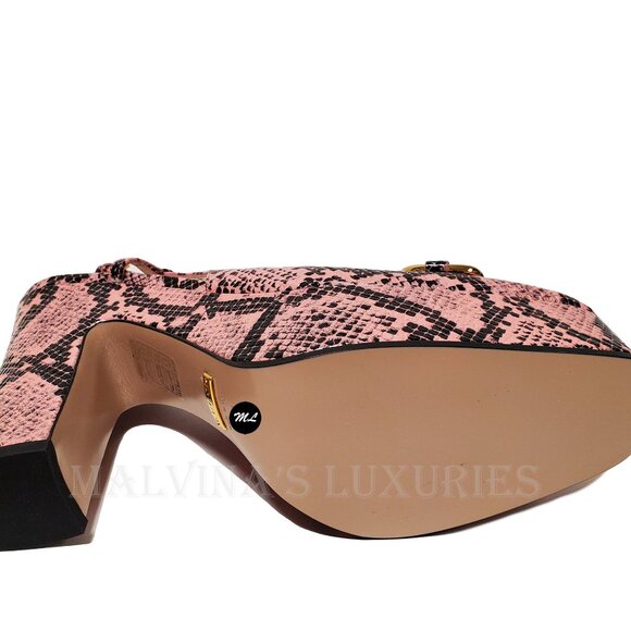 Gucci | Shoes | Gucci Shoes Python Print Leather W Horsebit Platform ...